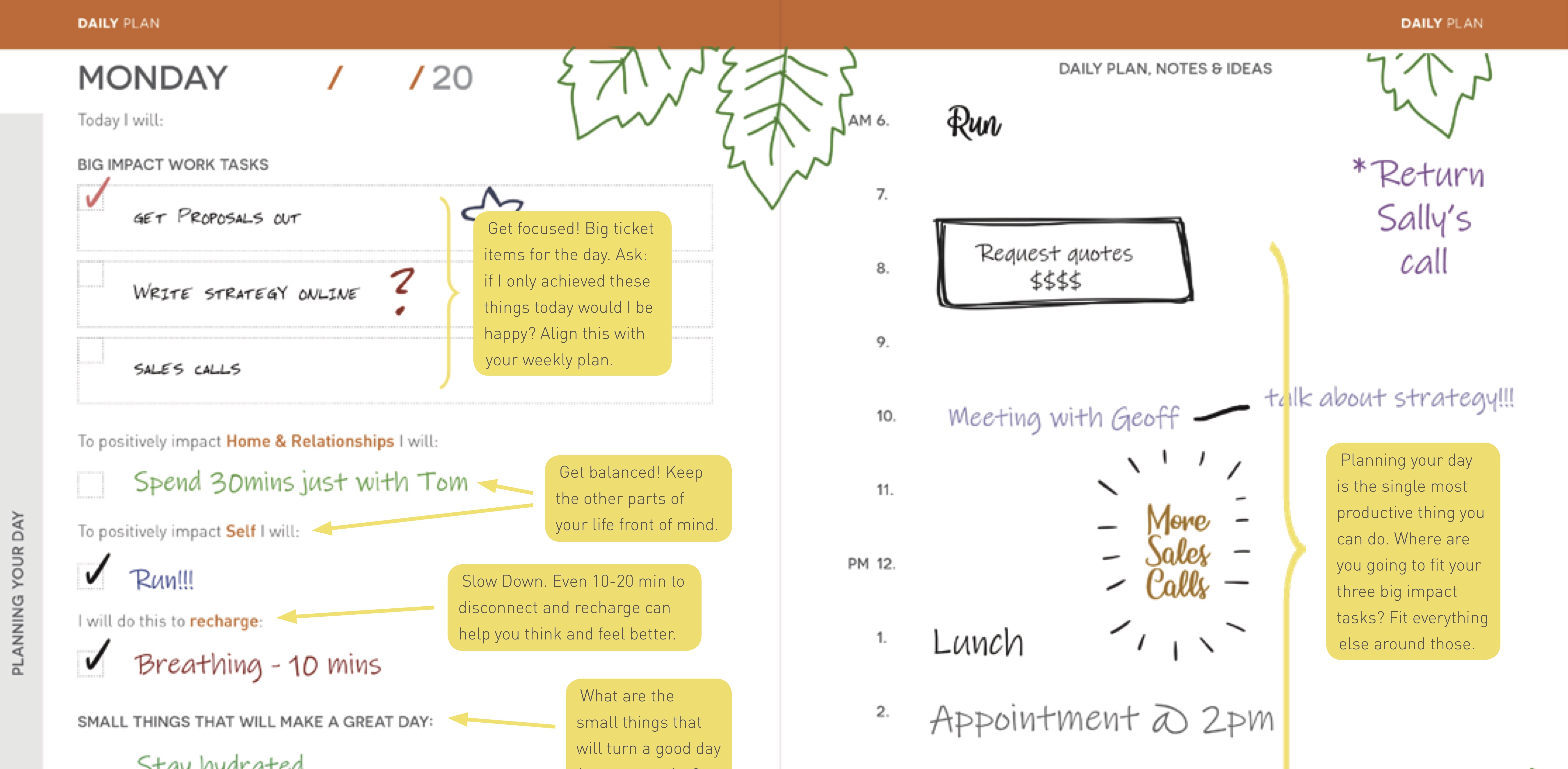 Focus Planner Sneak Peak :: Performance Lab