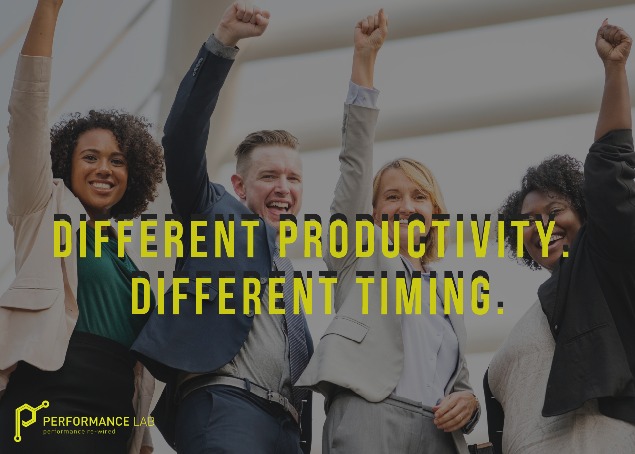 Different Types of Productivity, Different Thinking, Different Timing ...